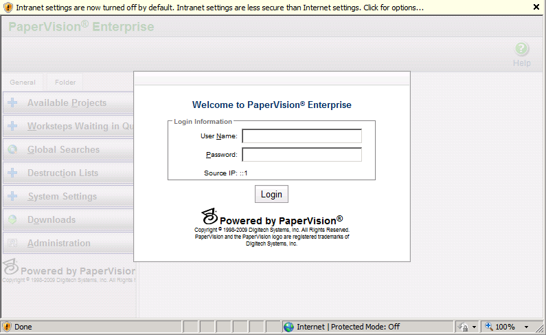 Unable to automatically logon using the PaperVision Authentication Gateway - Digitech Systems ...